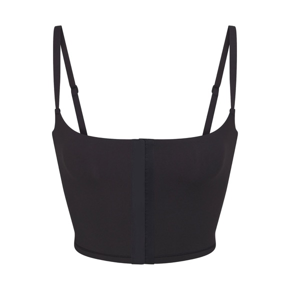 SKIMS | Tops | Skims Adaptive Cami Crop Tank Onyx New | Poshmark